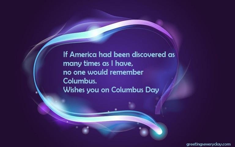 Happy Columbus Day Wishes Messages & SMS, Quotes, Sayings & Slogans ...